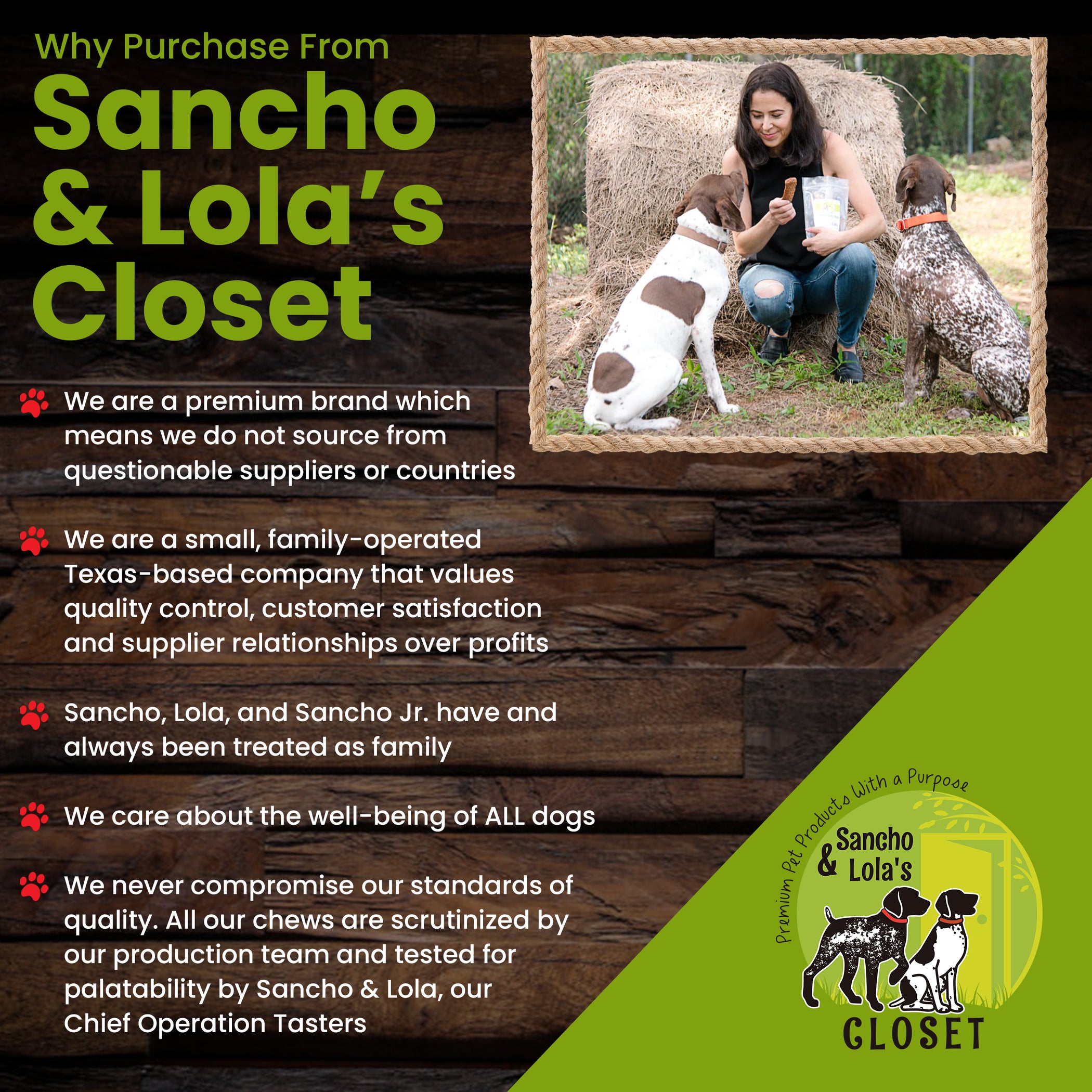 Beef Gambrel Tendon Dog Chews - USA Premium — Sancho & Lola's Closet